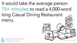 The Menu Strategy That is Working: Menu Simplification